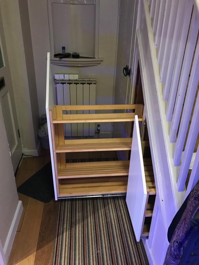 Custom Under Stairs Units Cupboards Storage - Wood Fairy Carpenter ...